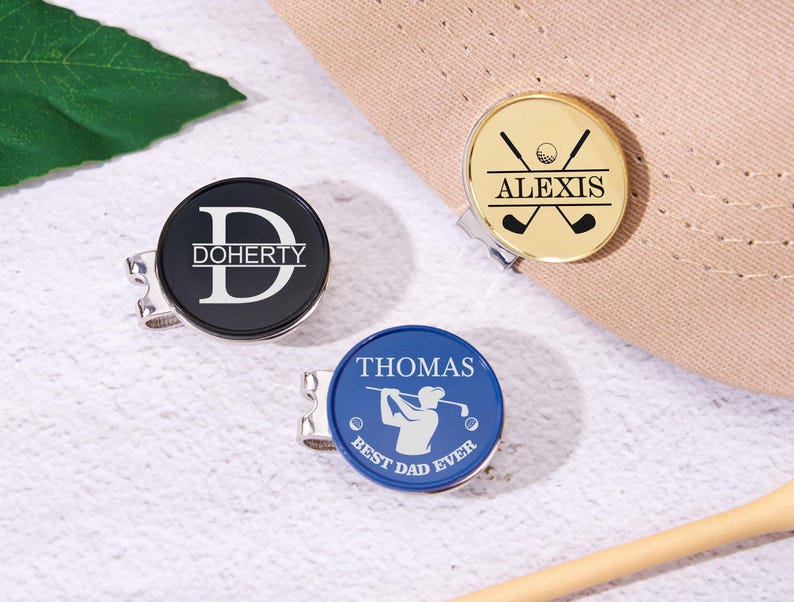Personalized Golf Ball Marker,engraved Magnetic Monogram Ball Marker ...