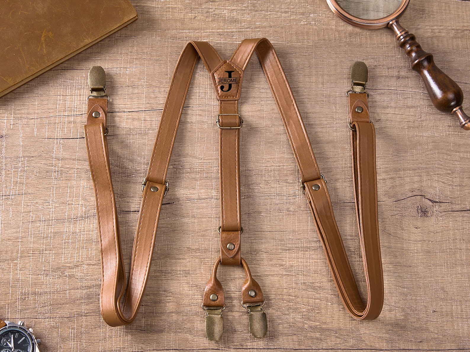 Personalized Suspenders,custom Leather Suspenders,suspenders for Men ...