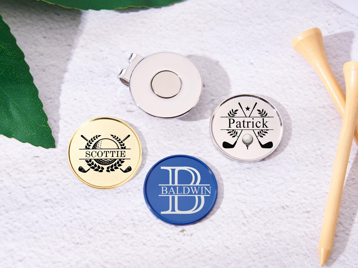 Personalized Golf Ball Marker,engraved Magnetic Monogram Ball Marker ...