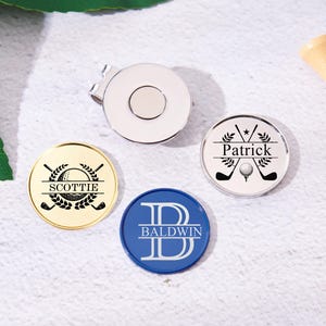 Personalized Golf Ball Marker,engraved Magnetic Monogram Ball Marker ...