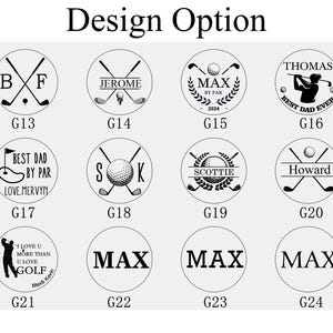 Personalized Golf Ball Marker,engraved Magnetic Monogram Ball Marker ...