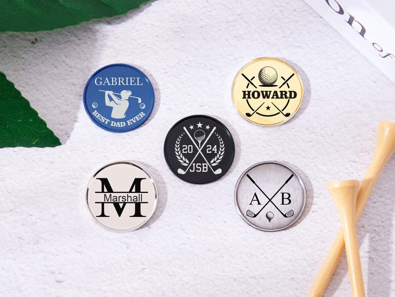 Personalized Golf Ball Marker,engraved Magnetic Monogram Ball Marker ...