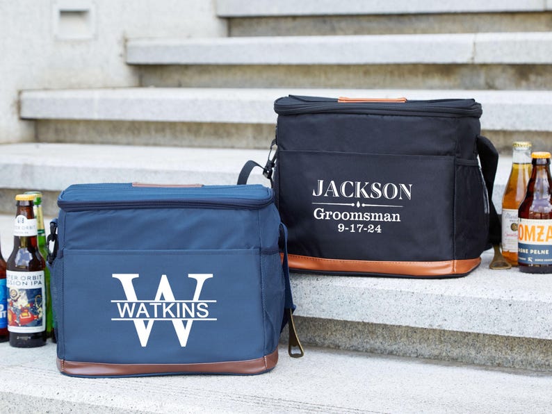 Personalized Groomsmen Cooler Bag, Golf Beer Cooler, Custom Lunch ...