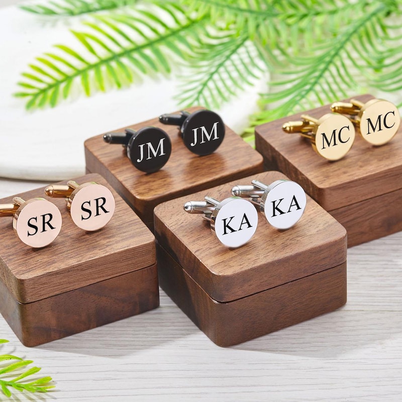 Engraved Cufflinks - Etsy