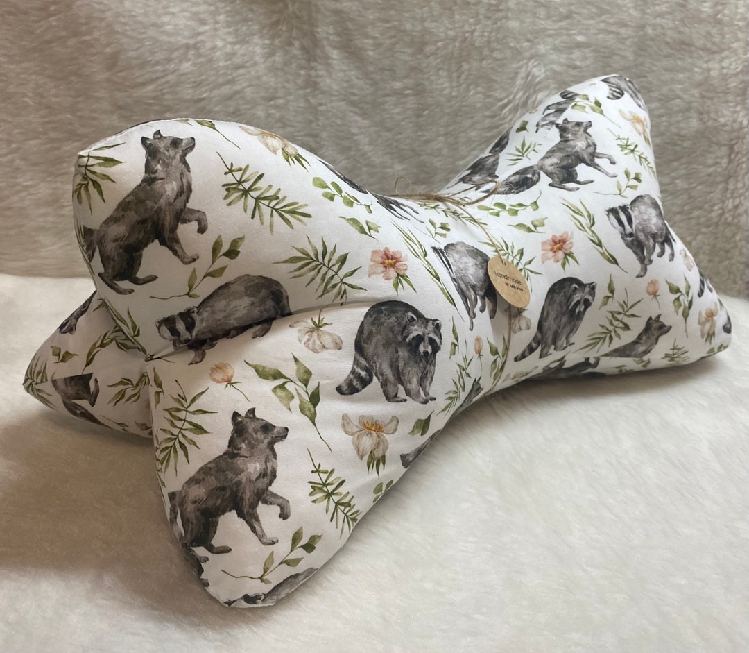 Reading Bones/neck Pillow/bone Pillow/pillow Forest Animals/fox/raccoon ...