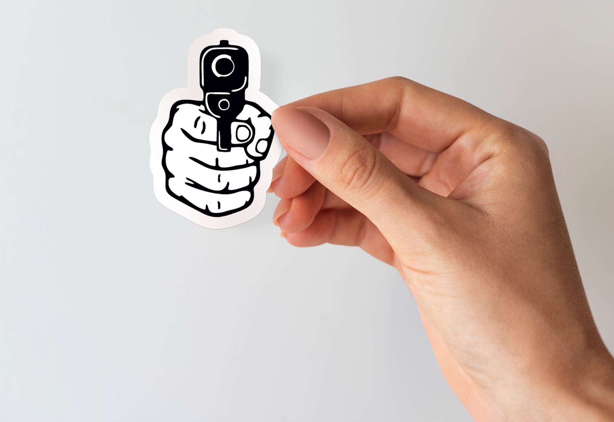 Gun Sticker SVG PNG PDF Funny Meme Digital Download Sticker T-shirt ...