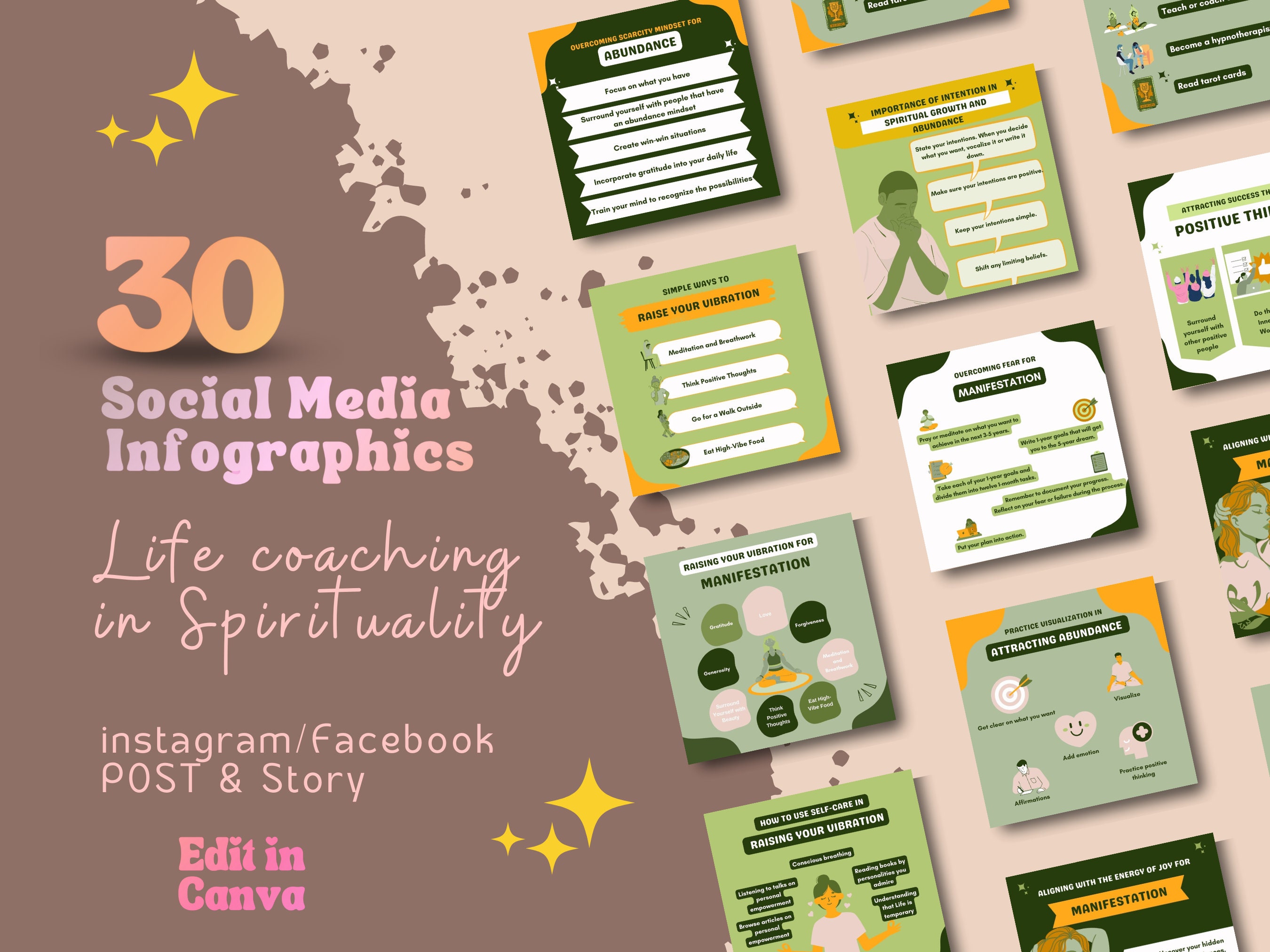 Done for You Social Media Infographic Spiritual Instagram Post Facebook ...