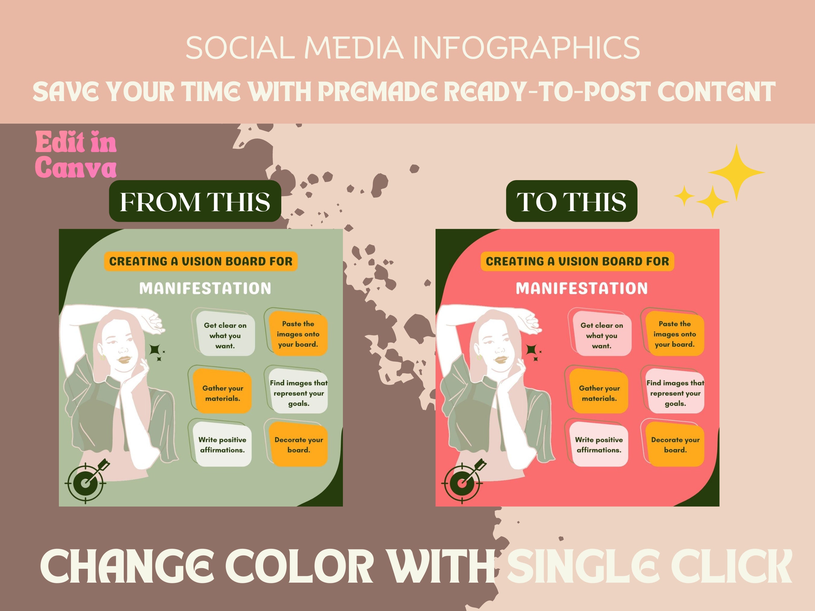 Done for You Social Media Infographic Spiritual Instagram Post Facebook ...
