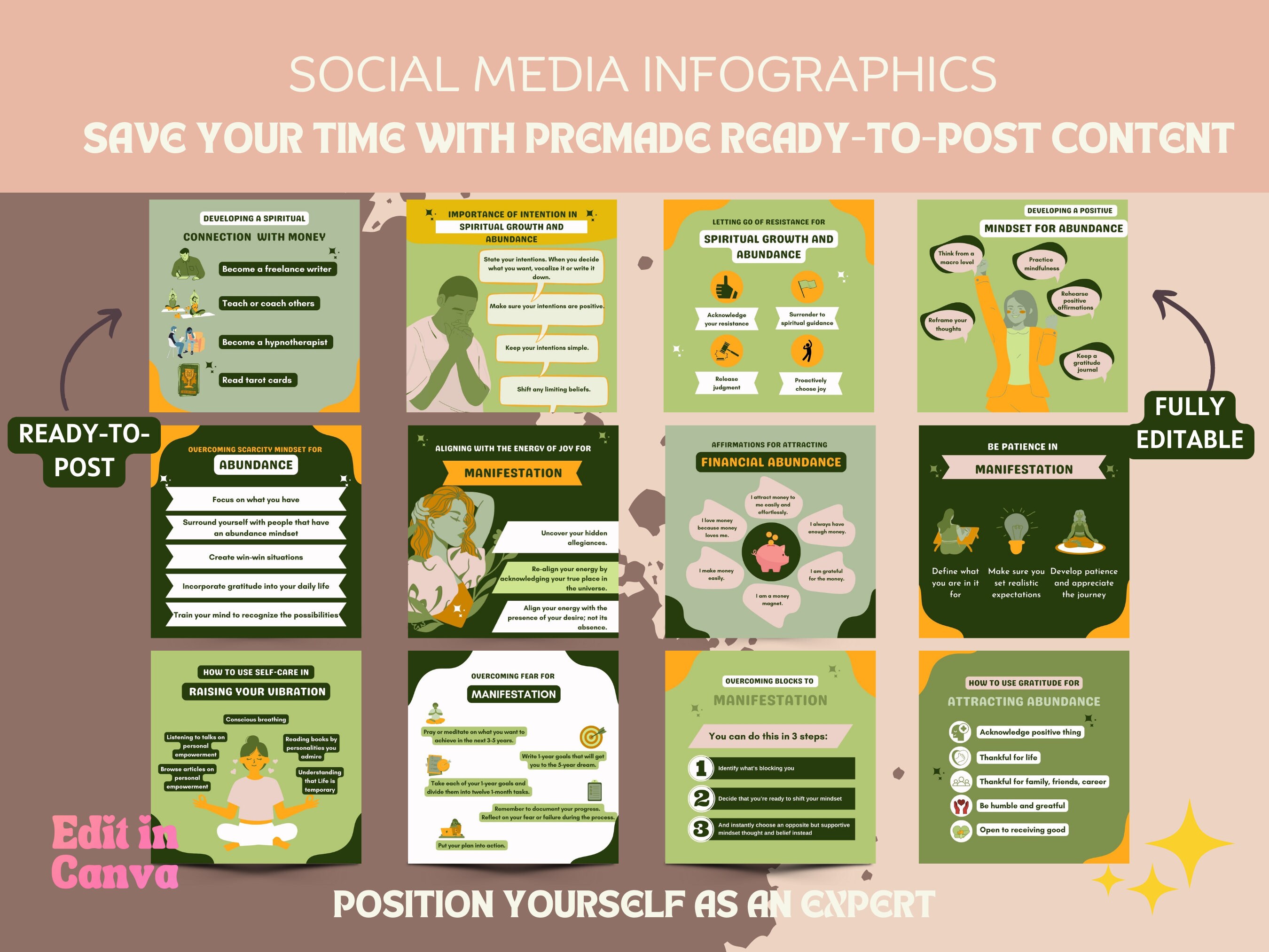 Done for You Social Media Infographic Spiritual Instagram Post Facebook ...