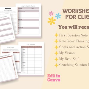 Coaching Session Worksheets 18 Pages for Coaches |coaching Toolkit ...