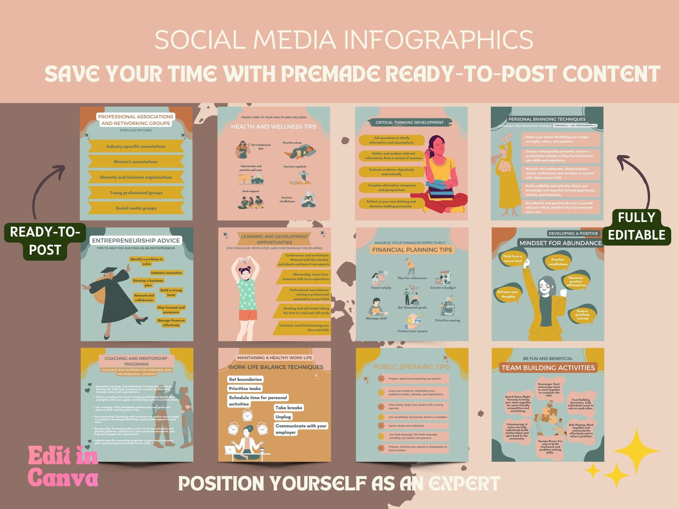 30 Infographic Health and Wellness Personal and Professional Growth ...