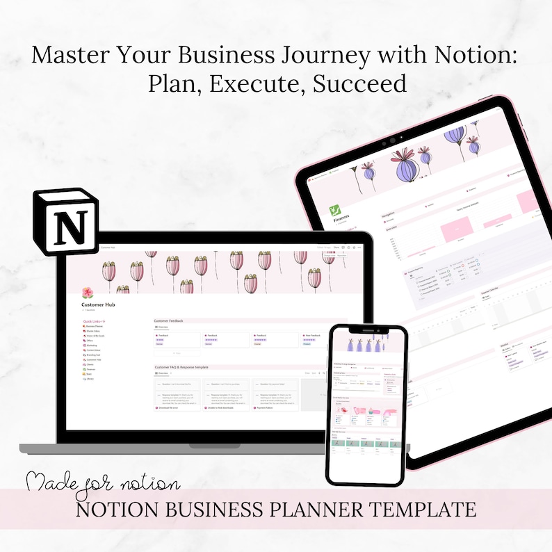 Notion Business Planner Template,notion Business Dashboard for Coaches ...