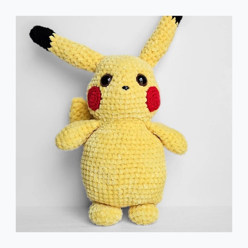 Pikachu Crochet Pattern - Instant Download Digital PDF Amigurumi ...
