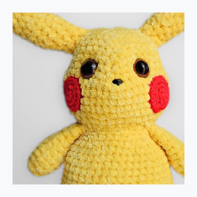 Pikachu Crochet Pattern - Instant Download Digital PDF Amigurumi ...