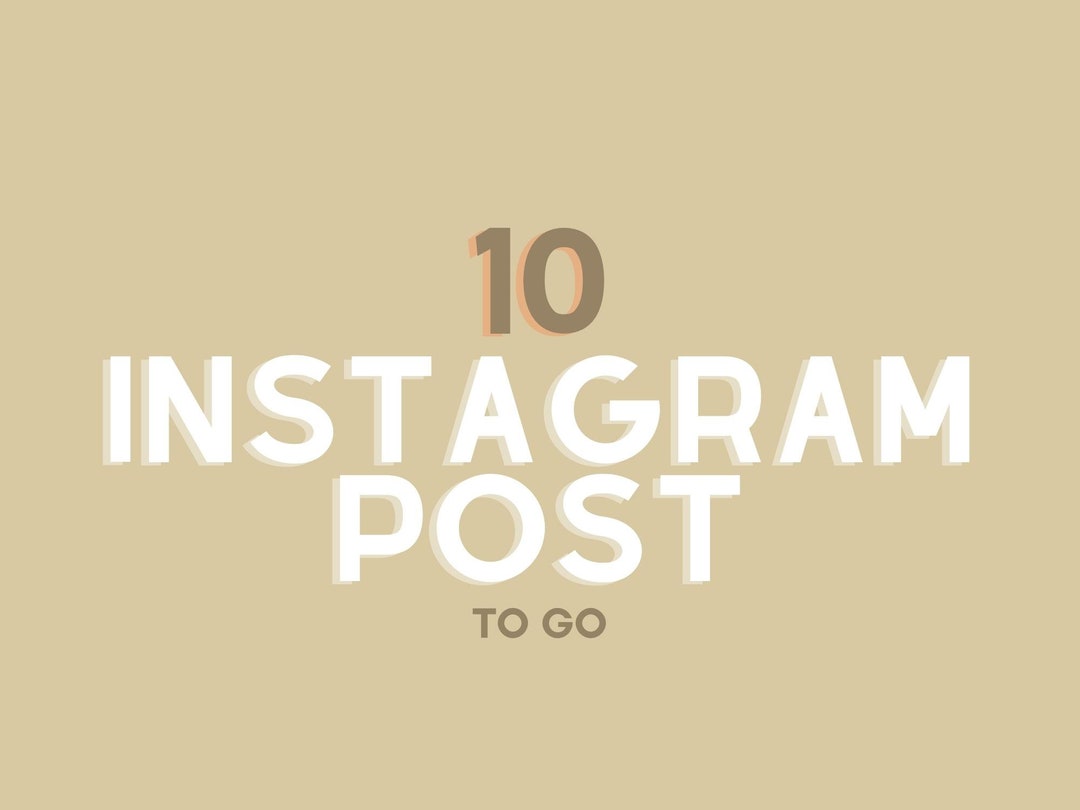 10 Instagram Post That You Should Try - Etsy