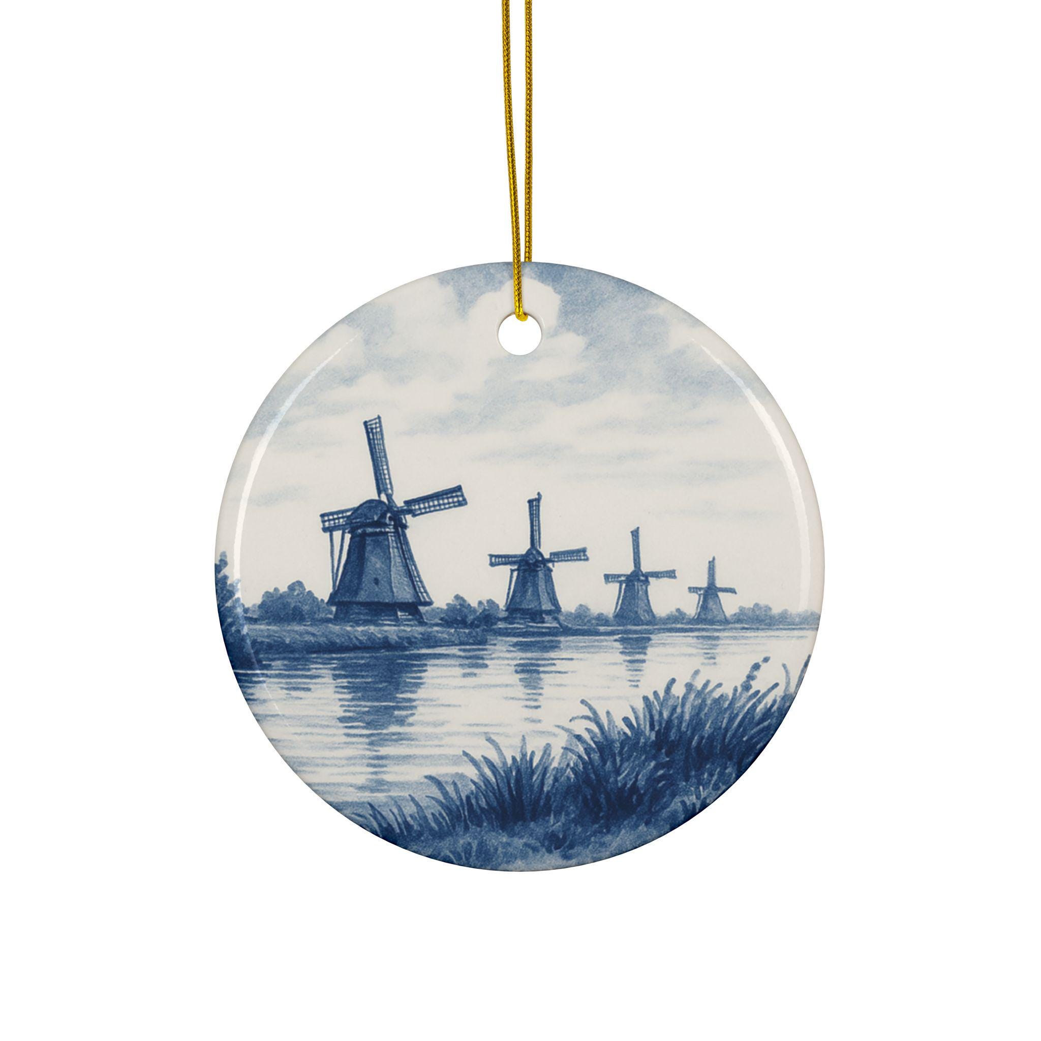 Delft Blue Ornament, Windmill, Delft Blue, Ceramic Ornament, Wildlife ...
