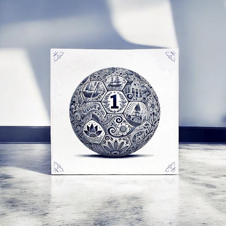 Football, Tile, Delft Blue, Delft Blue Tile, Kitchen Tile, Bathroom ...