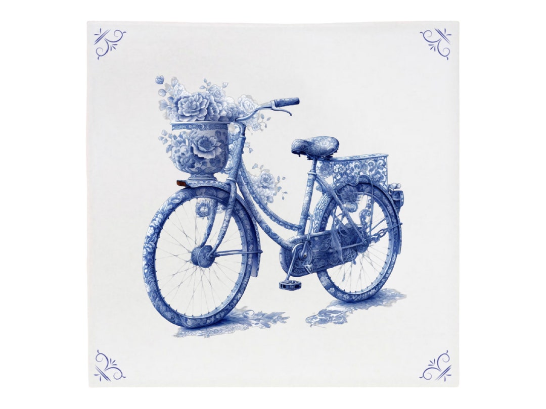 Delft Blue, Delft Blue Tile Ceramic, Delft Blue Bicycle, Bicycle ...