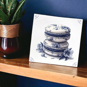 Delft Blue Macaron, Delft Blue Tile, Tile, Delft Blue Tiles, Delft Blue ...
