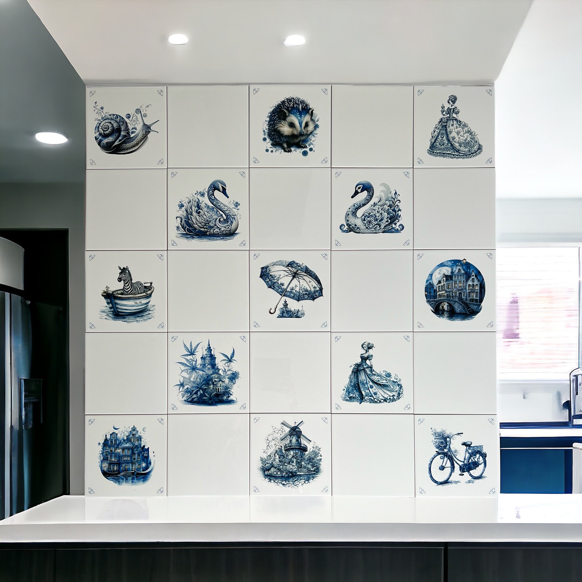 Clock, Delft Blue, Delft Blue Tile, Tile, Cuckoo Clock, Dutch, Kitchen ...