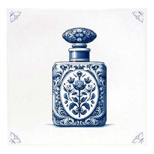 Perfume, Tile, Delft Blue, Kitchen Tile, Bathroom Tile, Wall Art, Delft ...
