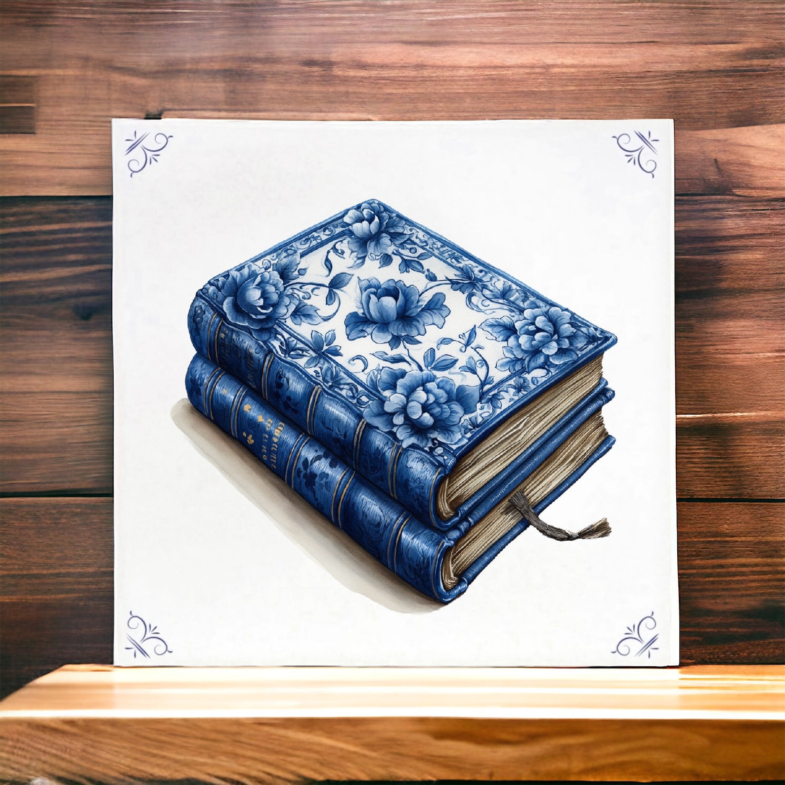 Delft Blue Book, Delft Blue Tile, Tile, Delft Blue Tiles, Delft Blue ...