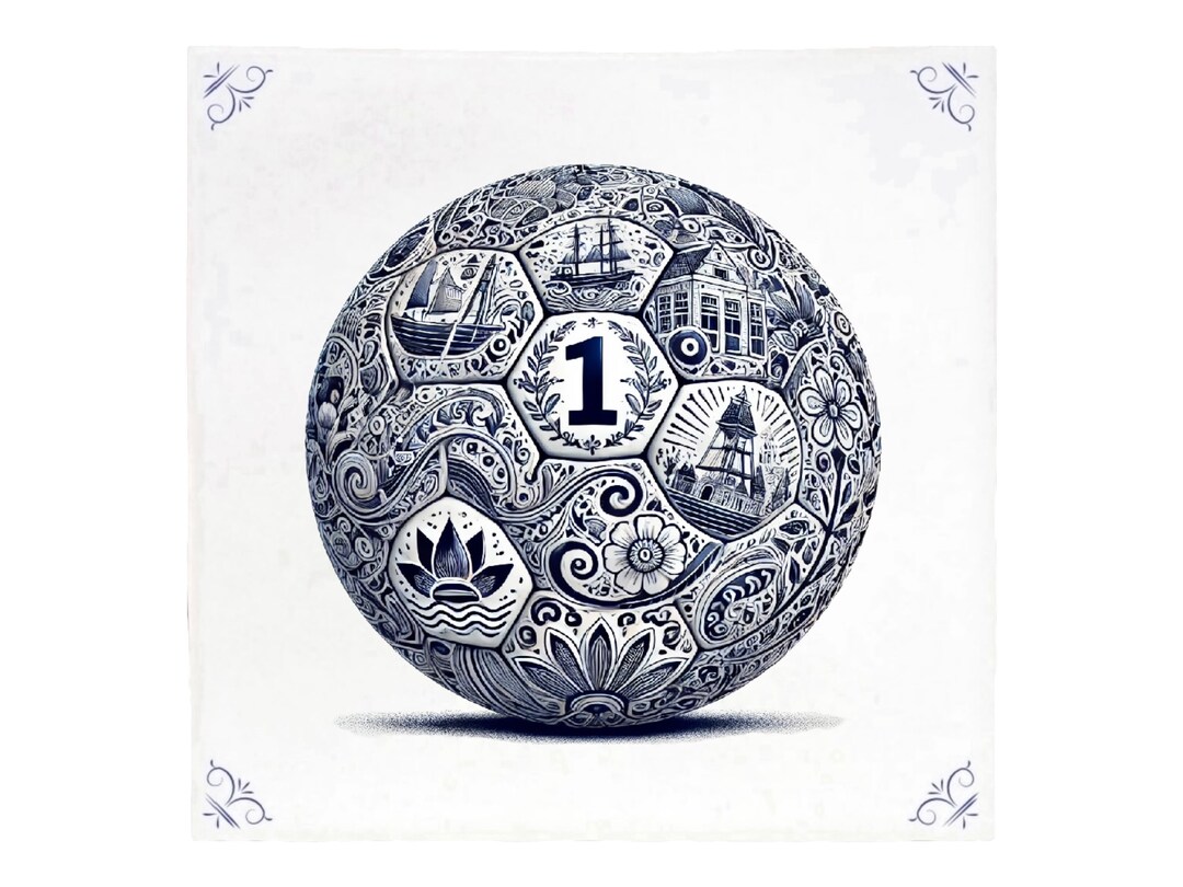 Football, Tile, Delft Blue, Delft Blue Tile, Kitchen Tile, Bathroom ...