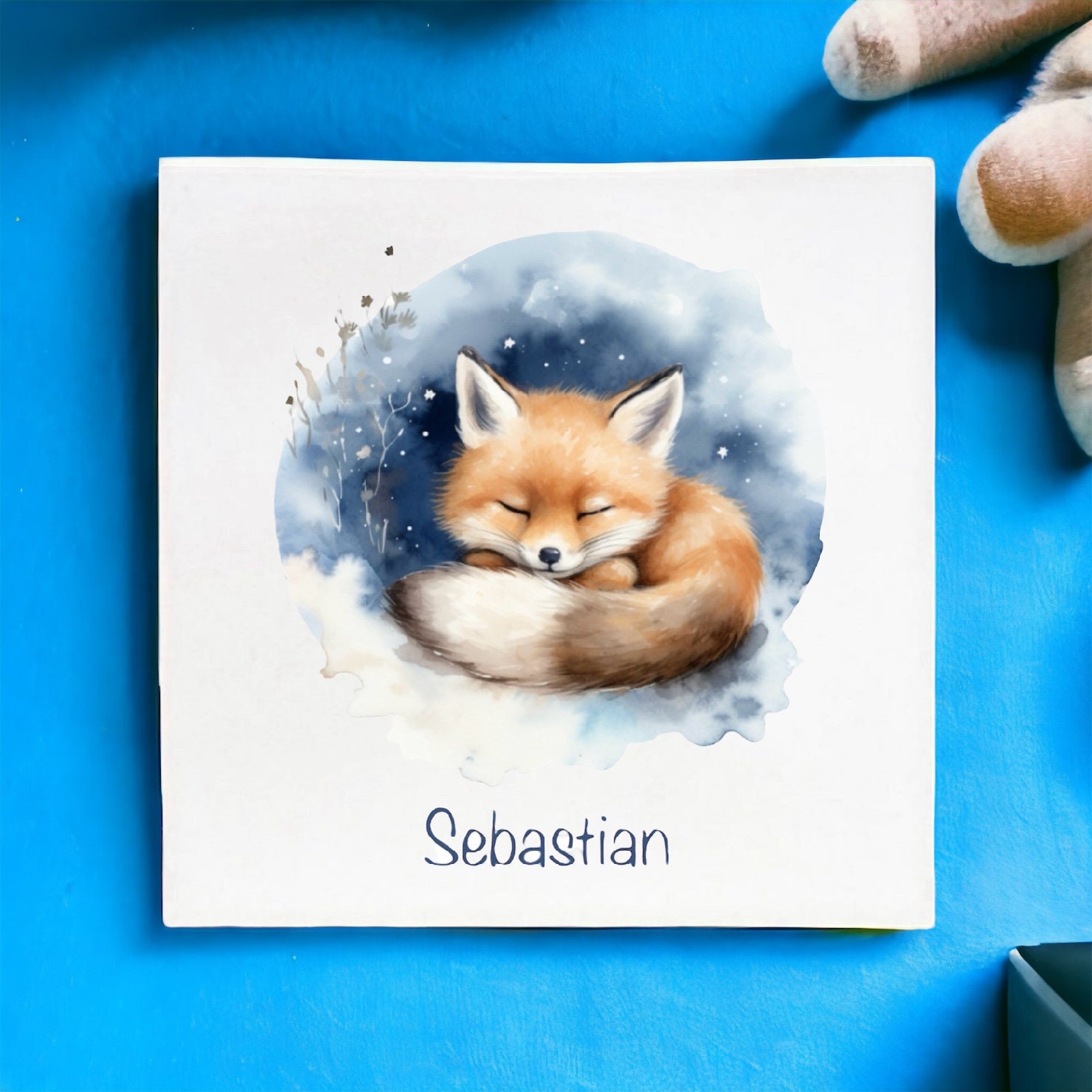 Fox, New Born, New Born Gift, Personalization, New Born Fox, New Born ...