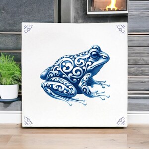 Frog, Tile, Delft Blue, Kitchen Tile, Bathroom Tile, Wall Art, Kitchen ...