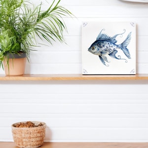 Delft Blue Fish, Delft Blue Tile, Tile, Delft Blue Tiles, Delft Blue ...