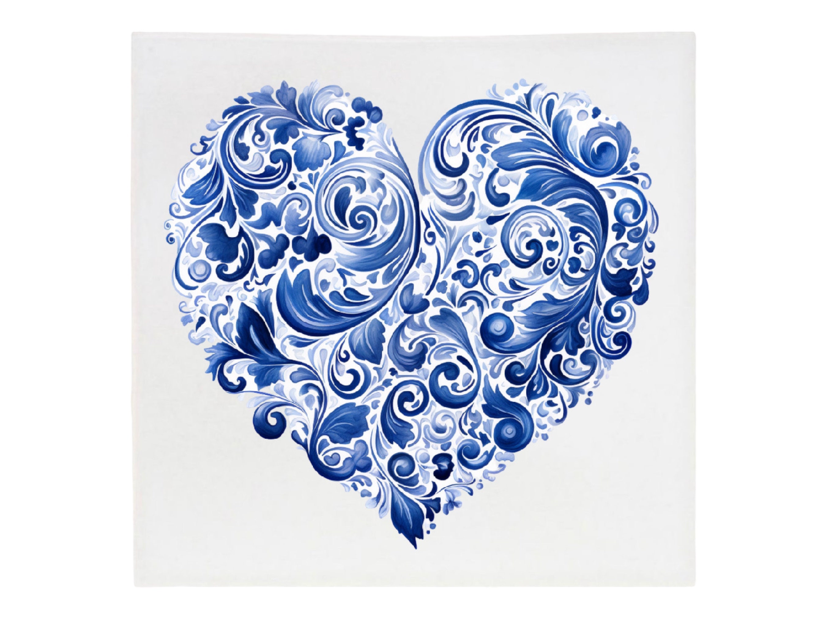 Heart, Heart Tile, Delft Blue, Valentine, Valentines Day, Valentine ...