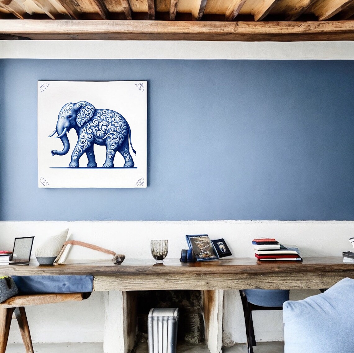 Elefant, Tile, Delft Blue, Kitchen Tile, Bathroom Tile, Wall Art ...