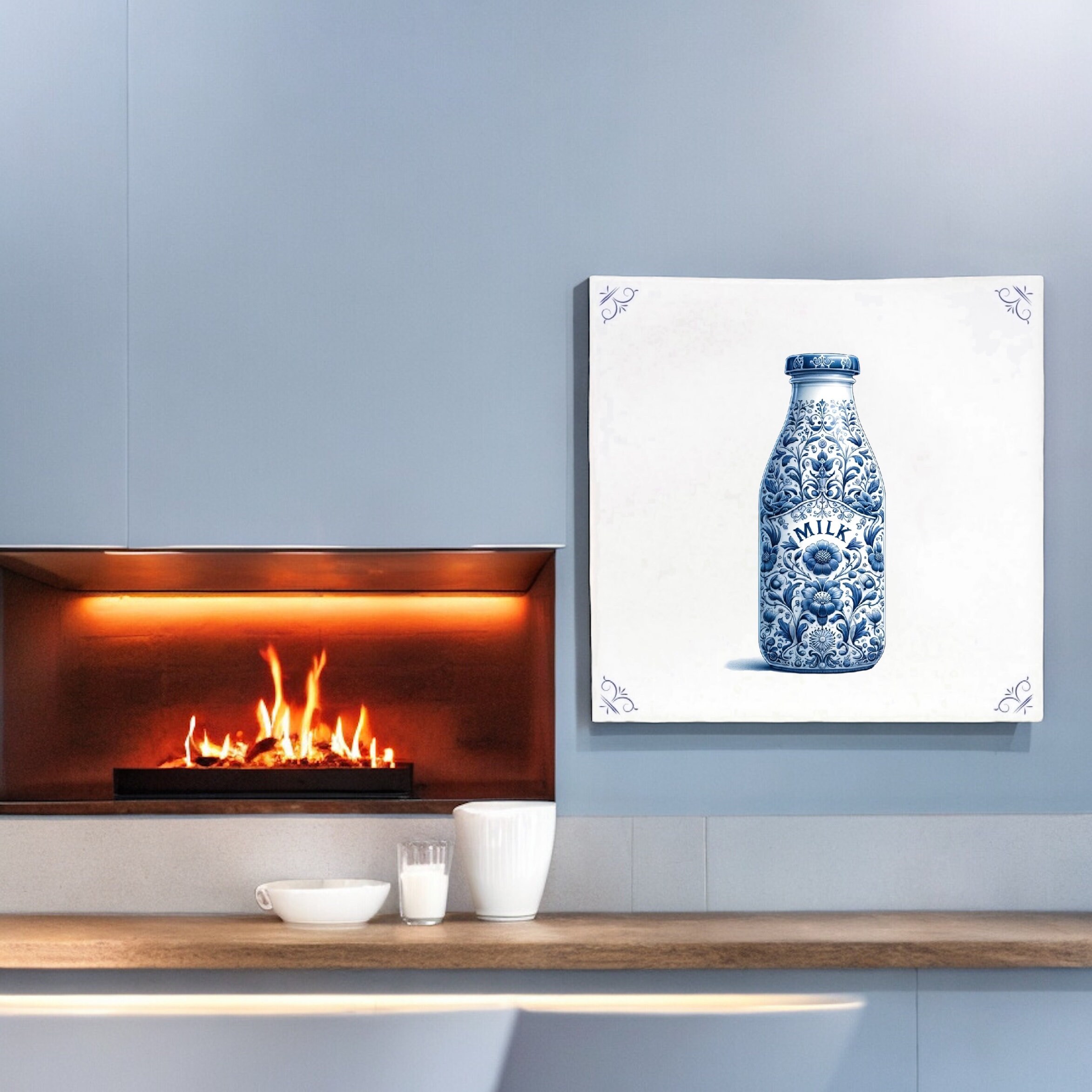 Birthday Cake, Tile, Delft Blue, Kitchen Tile, Bathroom Tile, Wall Art ...