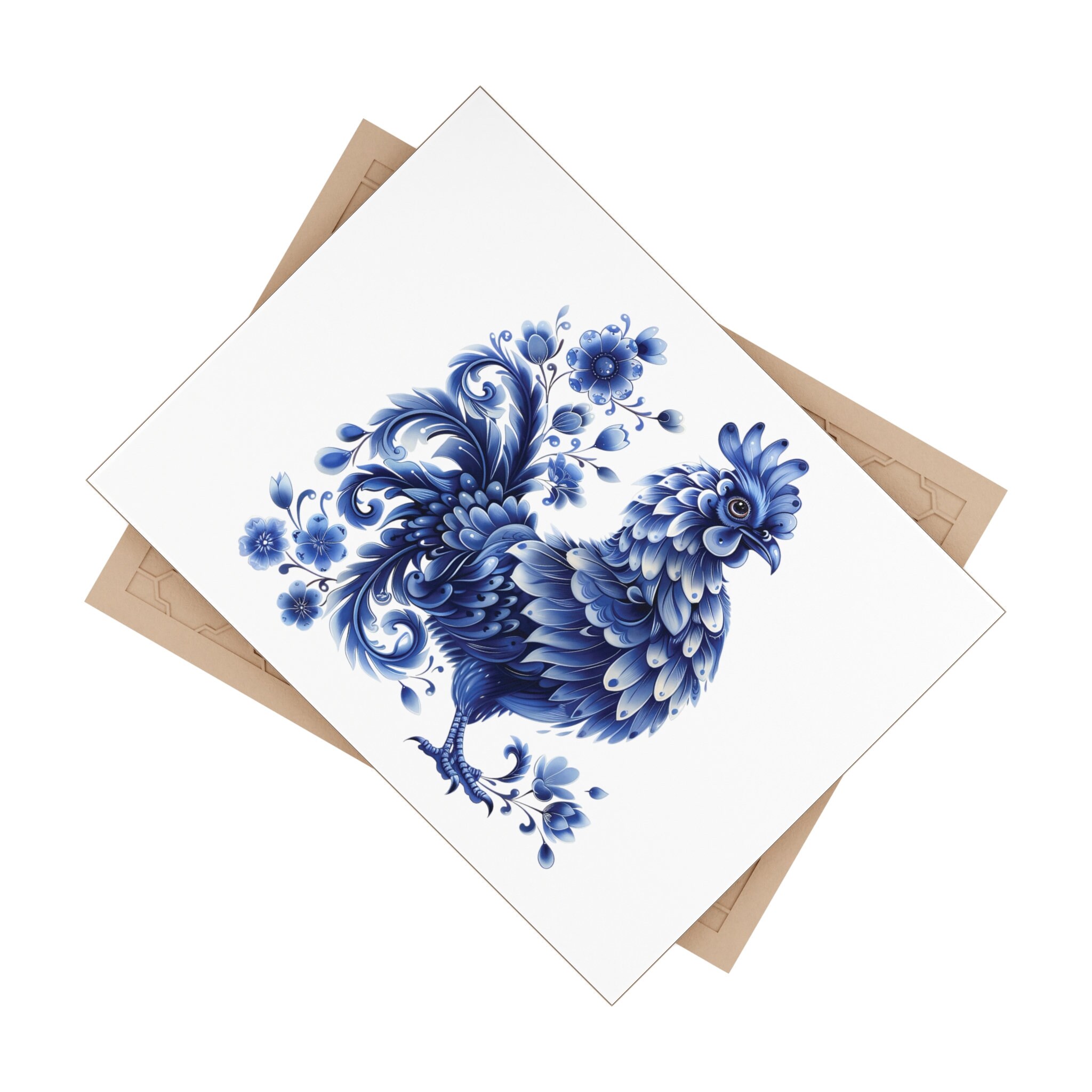 Rooster, Chicken, Ceramic Tile, 6 X 8, Tile, Delft Blue Tiles, Animal ...