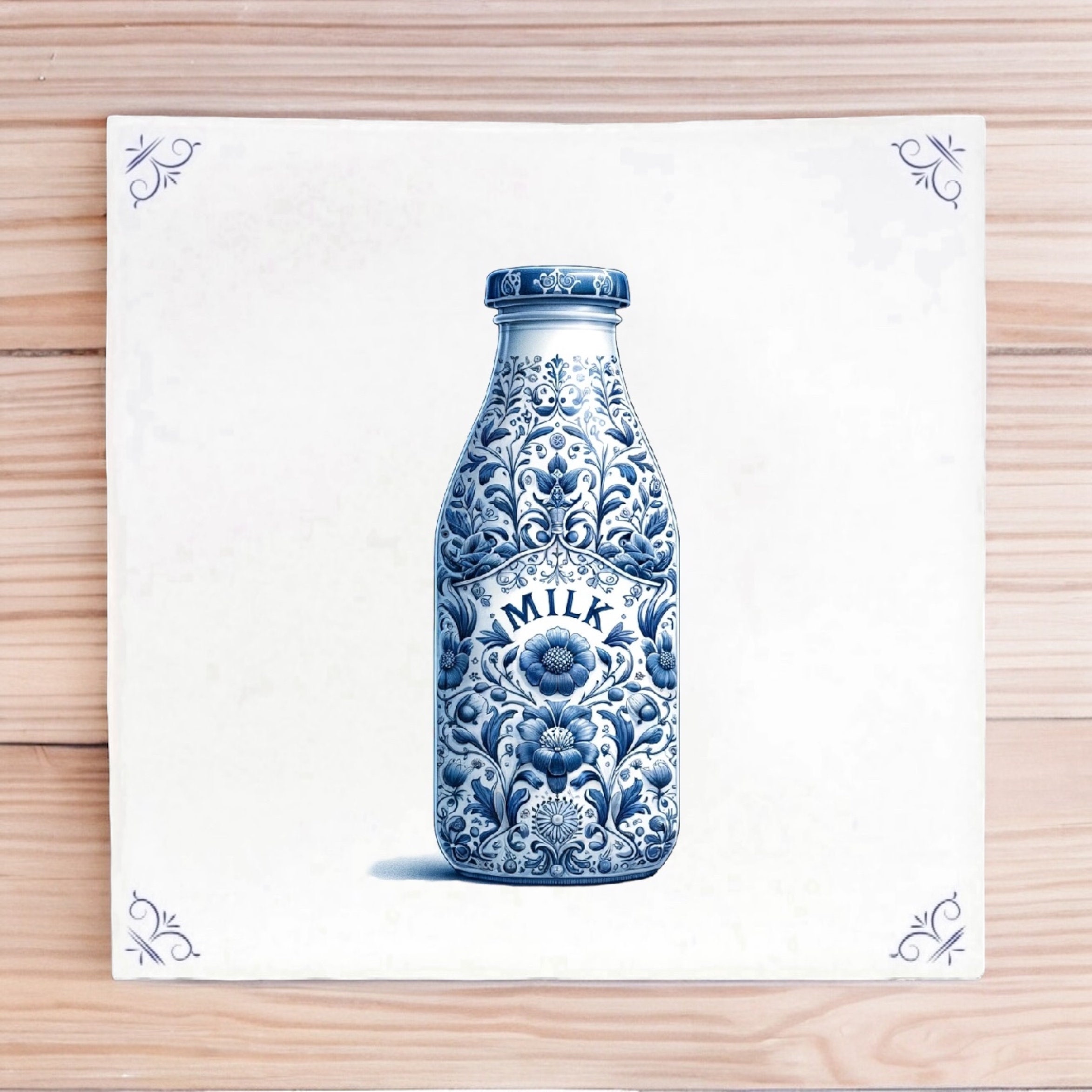 Birthday Cake, Tile, Delft Blue, Kitchen Tile, Bathroom Tile, Wall Art ...