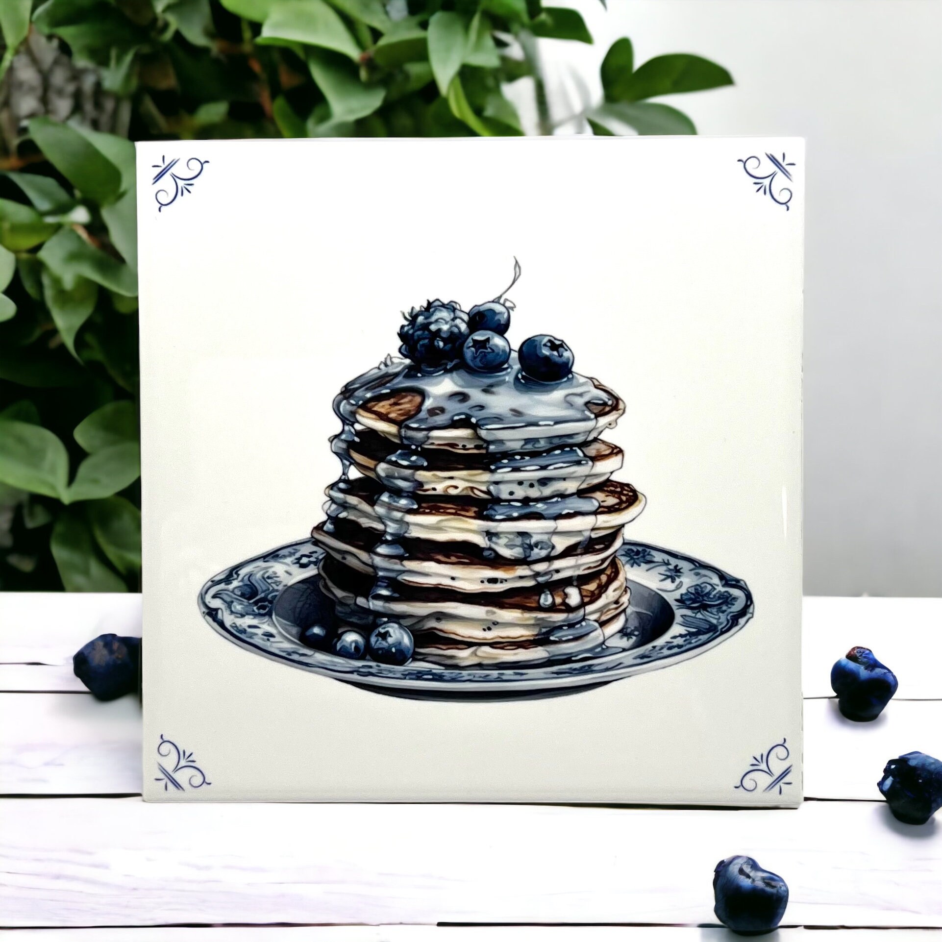 Delft Blue, Delft Blue Tile Ceramics, Delft Blue Pancakes, Pancake Tile ...