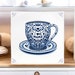 Tea Cup, I Love Mama, Mothers Day, Tile, Delft Blue, Kitchen Tile ...