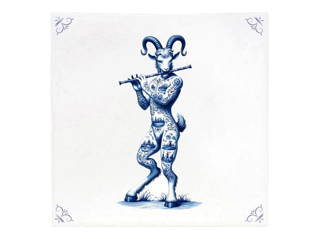 Faun, Tile, Delft Blue, Kitchen, Bathroom, Wall Art, Delft Blue Tile ...