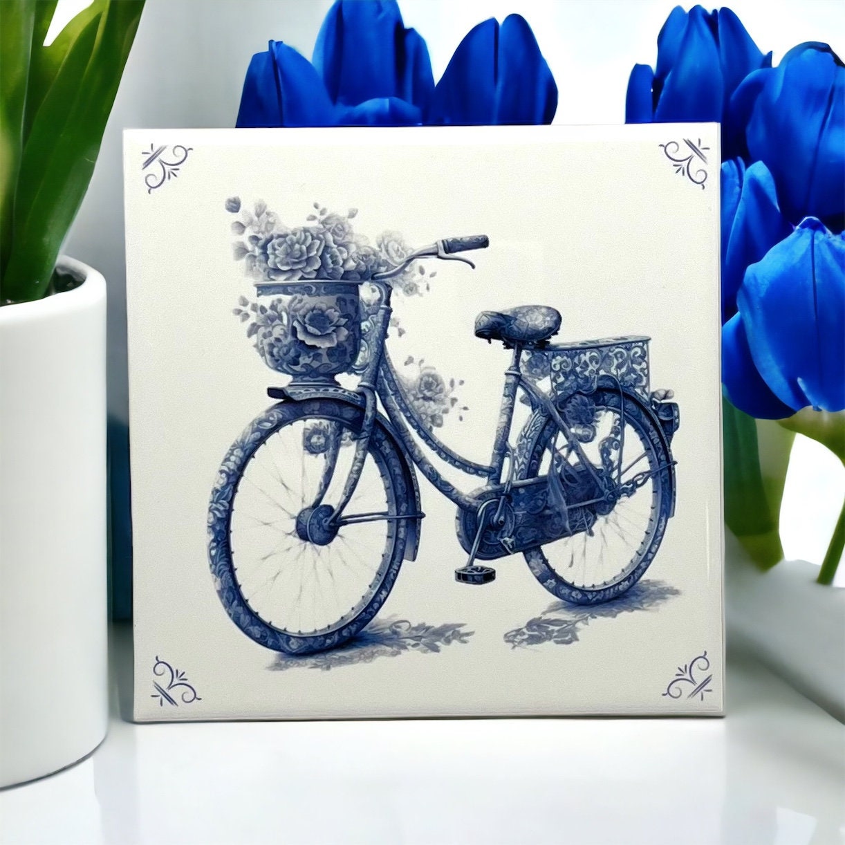 Delft Blue, Delft Blue Tile Ceramic, Delft Blue Bicycle, Bicycle ...