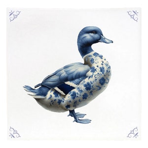 Delft Blue Duck, Delft Blue Tile, Tile, Delft Blue Tiles, Delft Blue ...