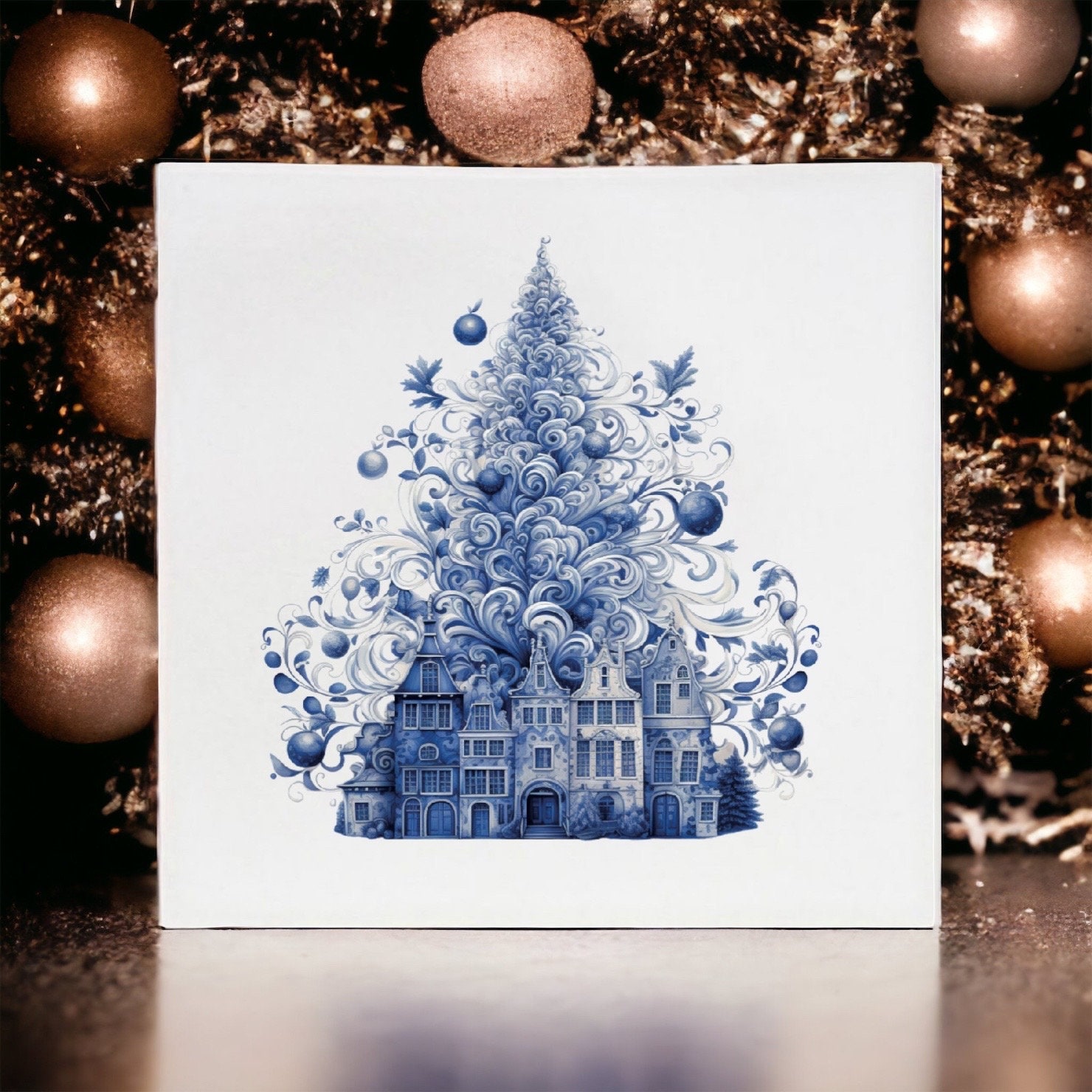 Delft Blue, Delft Blue Ceramic Tile, Delft Blue Christmas Tree ...