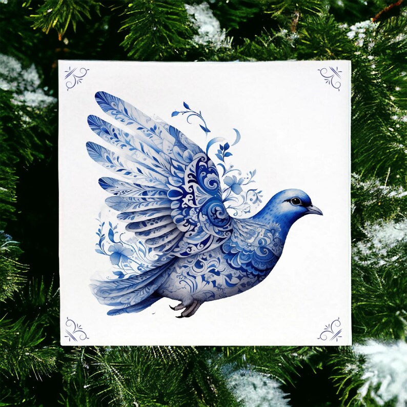 Delft Blue, Delft Blue Tile Ceramics, Delft Blue Dove, Delft Blue Peace ...