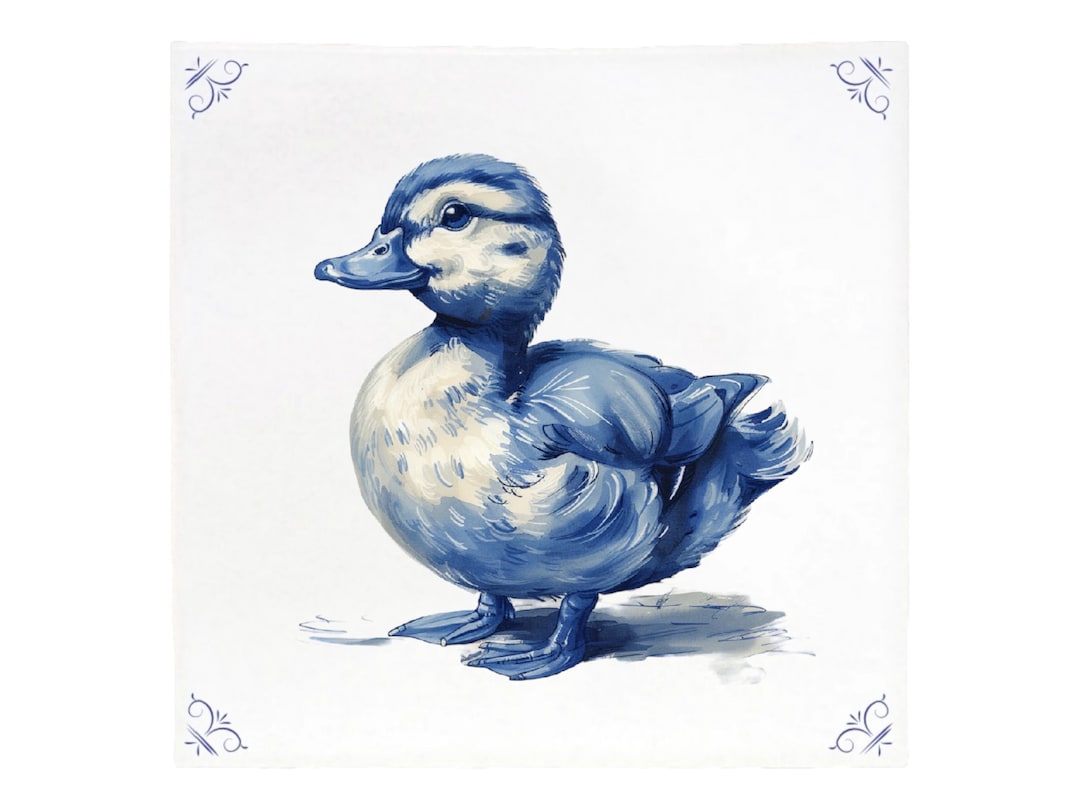 Baby Duck, Delft Blue, Tile, Duck, Kitchen Tile, Bathroom Tile, Wall ...