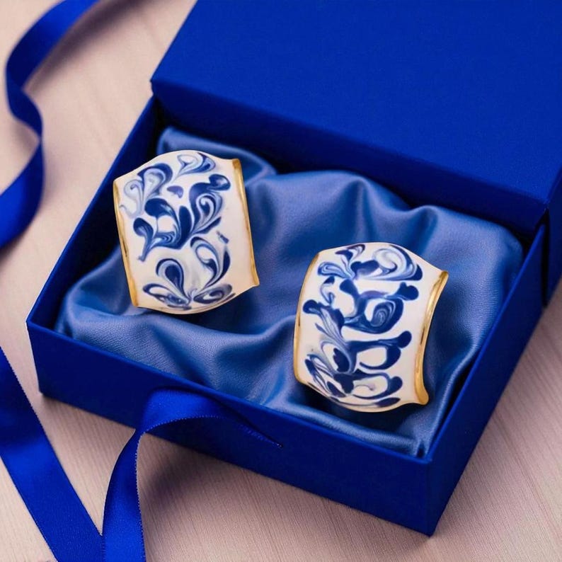 Earrings, Delft Blue, Jewellery, Jewelry, Delft Blue Ceramics, Delft ...