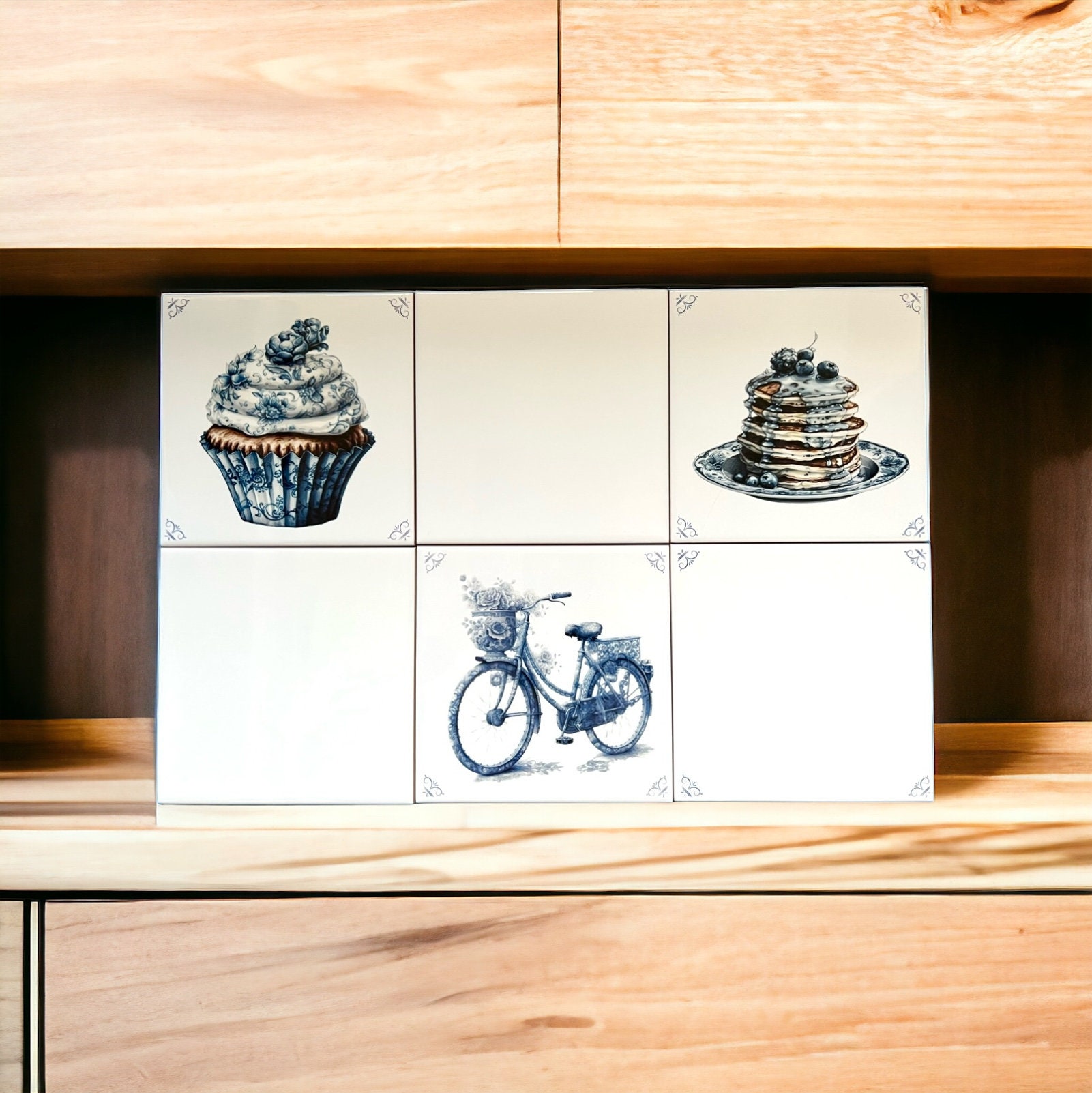 Delft Blue, Delft Blue Ceramic Tile, Blank Tile, Blank Ceramic, Kitchen ...