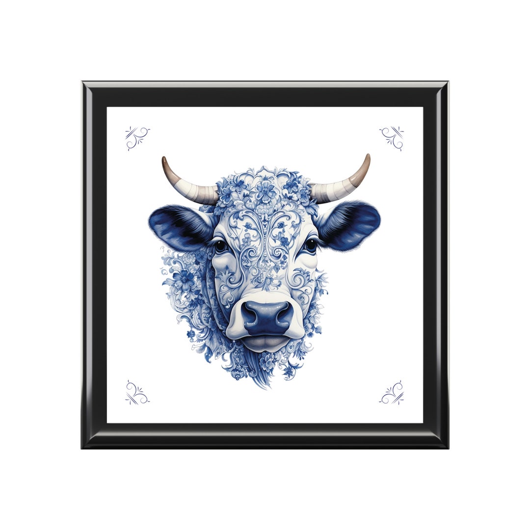 Cow Jewelry Box, Delft Blue, Delft Blue, Jewelry, Jewellery, Jewelry ...