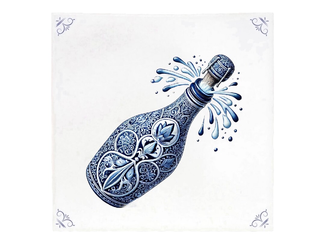 Champagne, Tile, Delft Blue, Kitchen Tile, Bathroom Tile, Wall Art ...