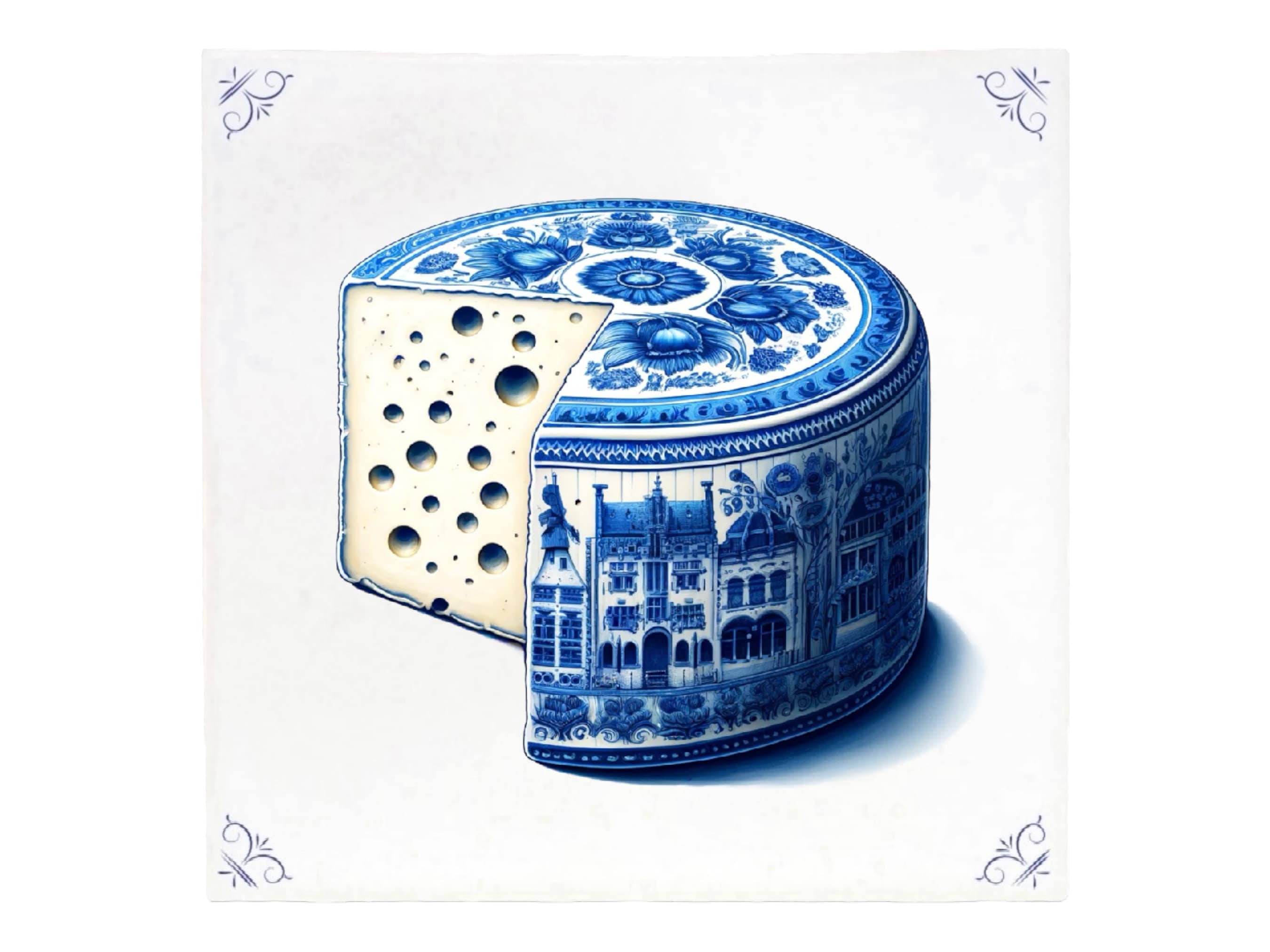 Cheese, Tile, Delft Blue, Delft Blue Tile, Royal Blue, Kitchen Tile ...