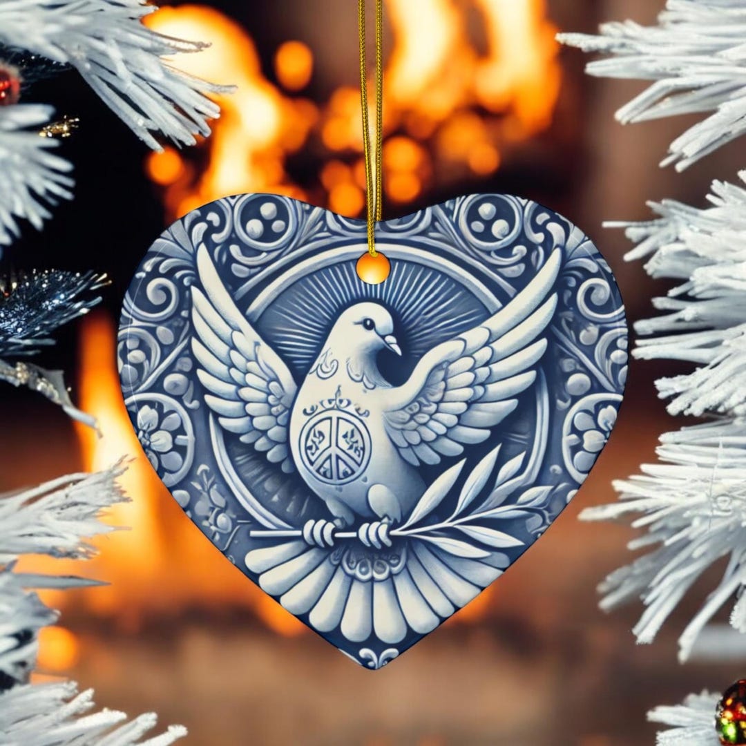 Delft Blue Ceramic Christmas Ornaments, Holiday Decor, Tree Decorations ...