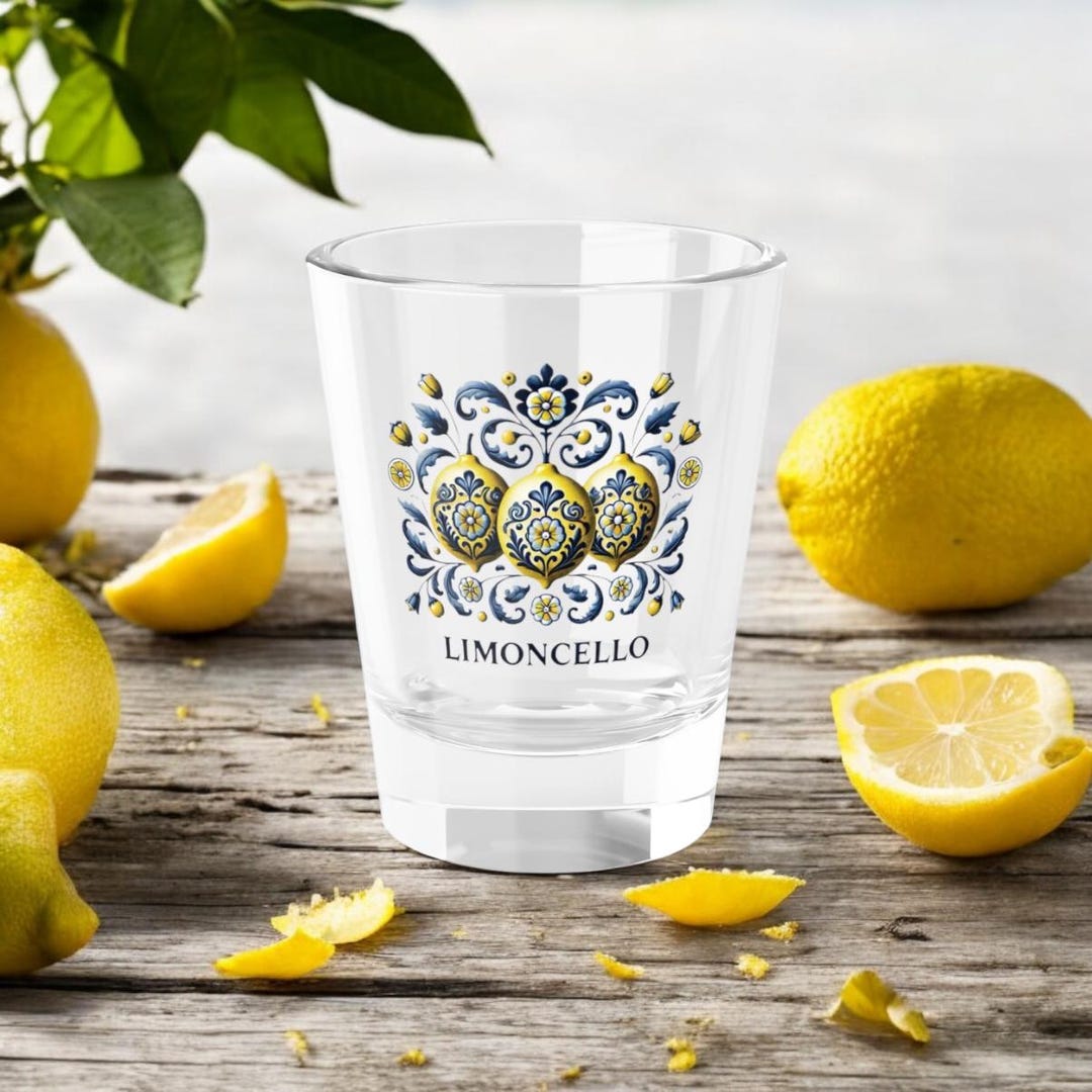 Limoncello Glass, Delft Blue, Shot Glass, Lemon Decor, Dutch Design ...